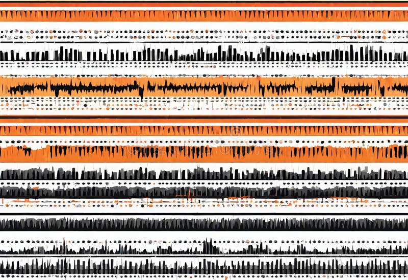 Seamless Sound Waveform Pattern for Music Player, Podcasts, Voice, V6 ...
