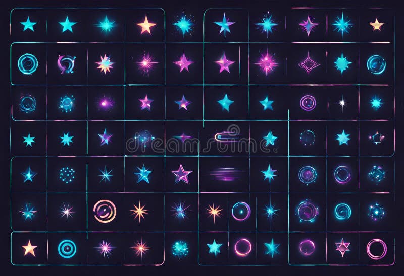 Stars, Set of Custom Stars for Logo and Design Edits, V10 Stock ...