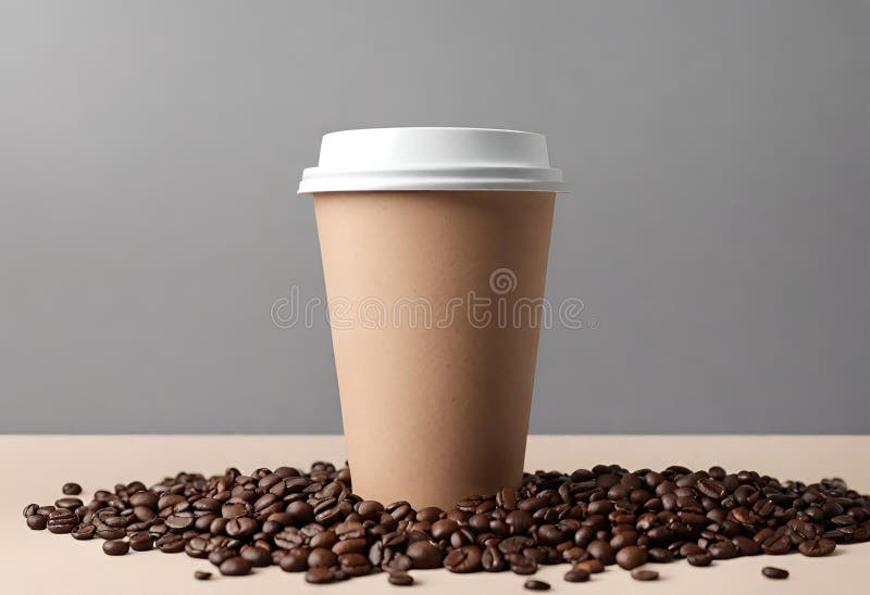 Coffee Paper Cup Mockup, Coffee Paper Mug Mock Up Cover, Close-up Image ...