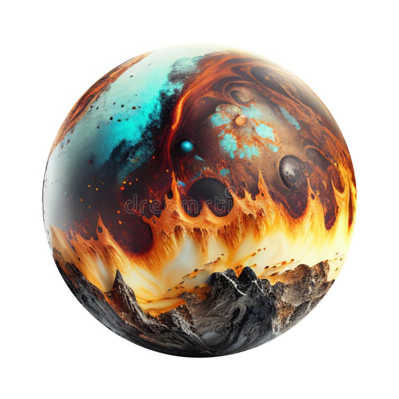 Imagery of Imaginary Planets for Your Cosmic Image. Ai Generated Stock ...