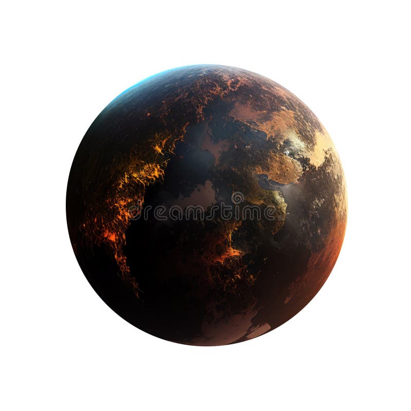 Imagery of Imaginary Planets for Your Cosmic Image. Ai Generated Stock ...