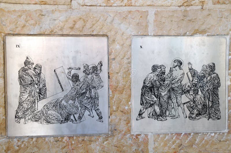 Images of the 9th and 10th Stations Stock Image - Image of cross ...