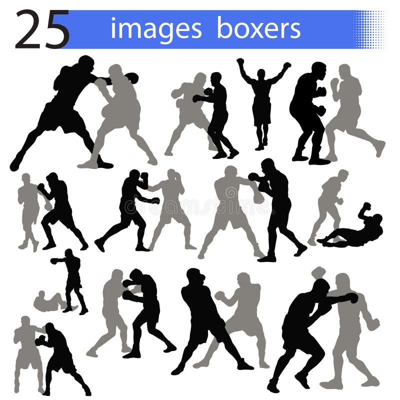Boxing Boxer Stick Figure Pictogram Icon Stock Vector - Illustration of ...
