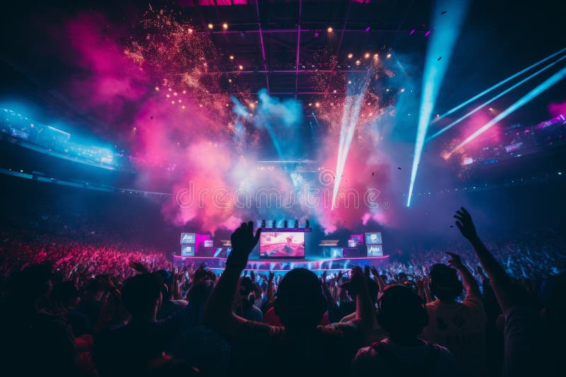 Images Capturing the Excitement of RGB Lit ESports Stock Illustration ...