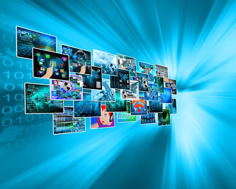 Images in cyberspace stock illustration. Illustration of future - 33205009