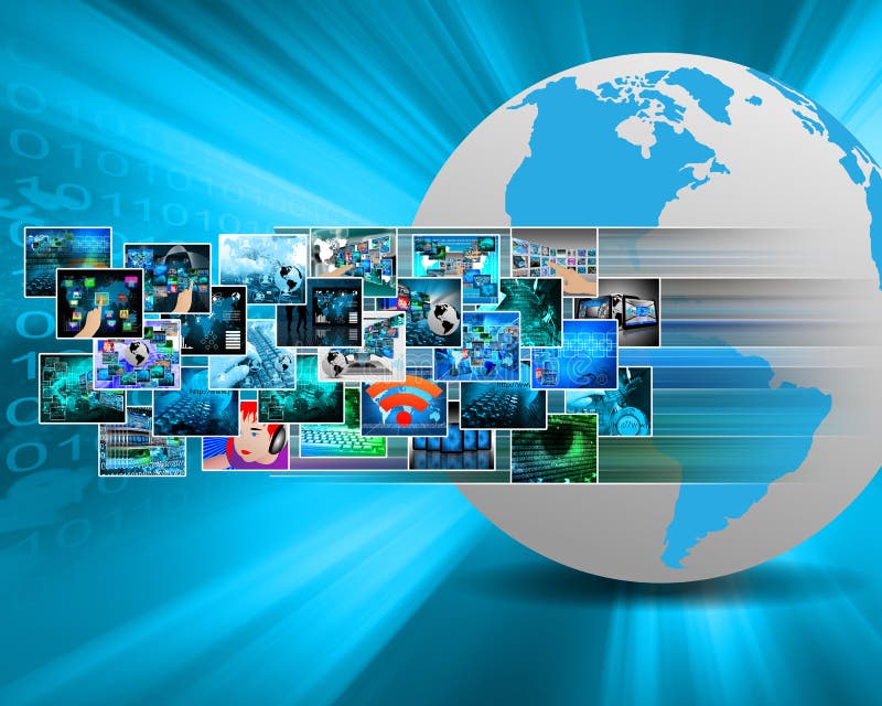 Images in cyberspace stock illustration. Illustration of message - 33205047