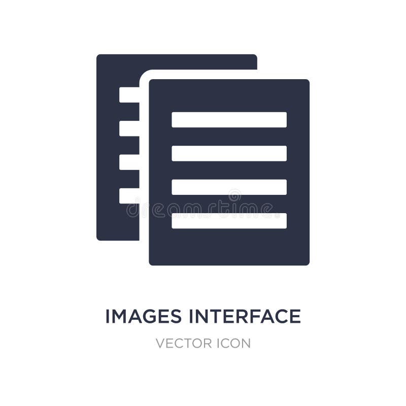 Images Interface Icon on White Background. Simple Element Illustration ...