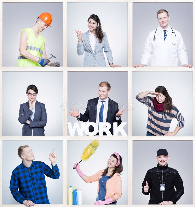 Images of People Form Different Professions Stock Photo - Image of idea ...