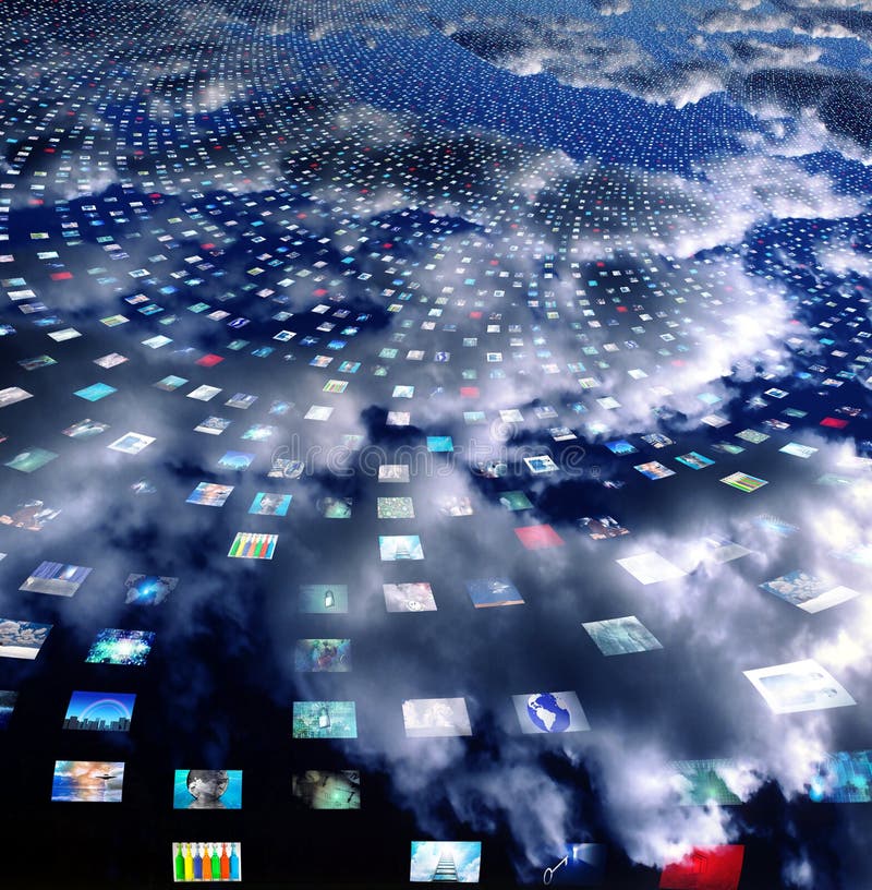 Images recede into sky stock illustration. Illustration of film - 20454501