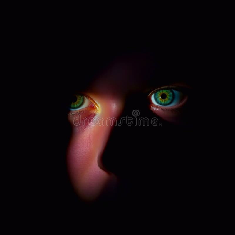 Images Using Chiaroscuro To Highlight Eyes of an Unusual Color Stock ...