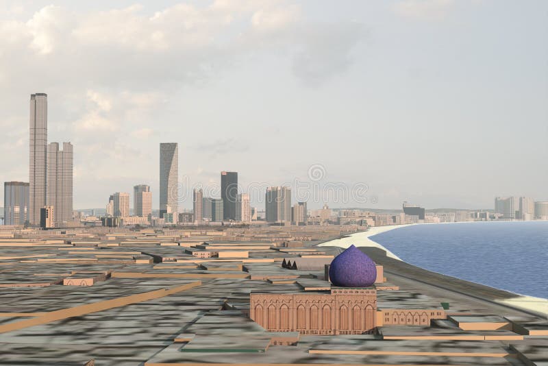 Imaginary city 101 stock illustration. Illustration of commercial ...