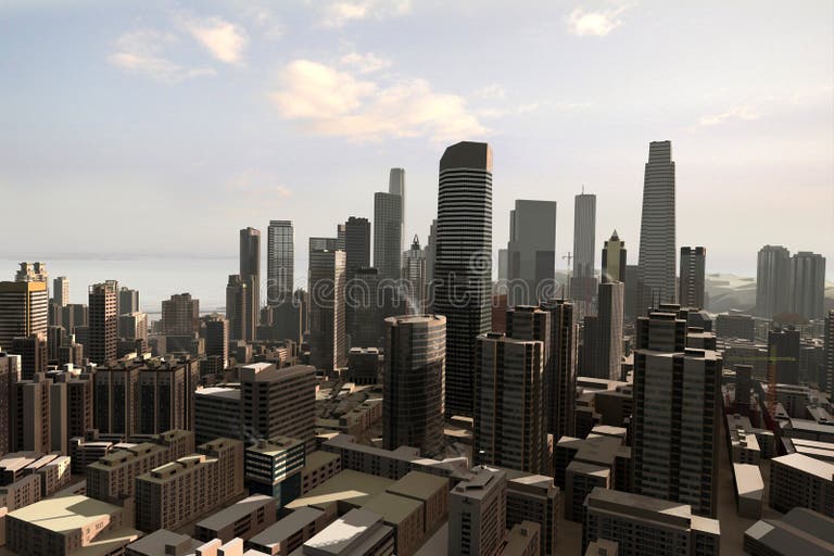 Modern Imaginary Town Stock Illustrations – 171 Modern Imaginary Town ...