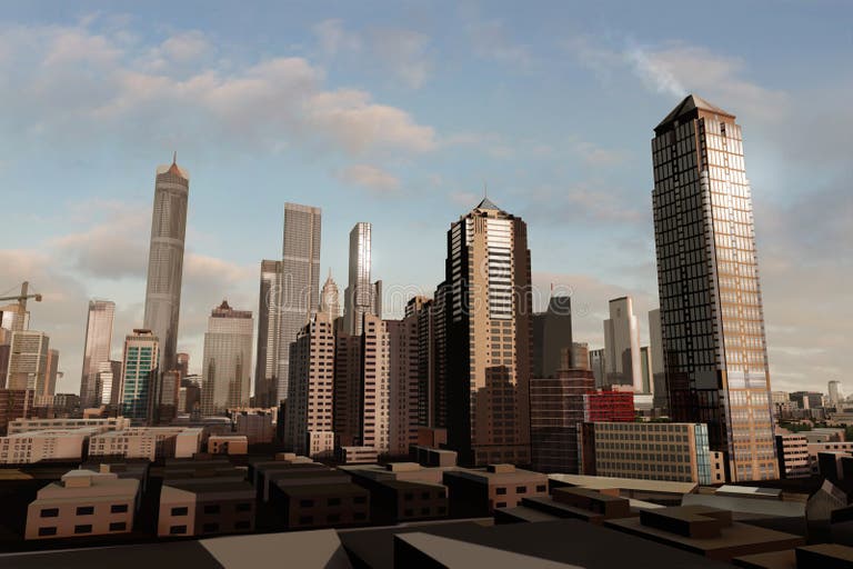 Modern Imaginary Town Stock Illustrations – 171 Modern Imaginary Town ...