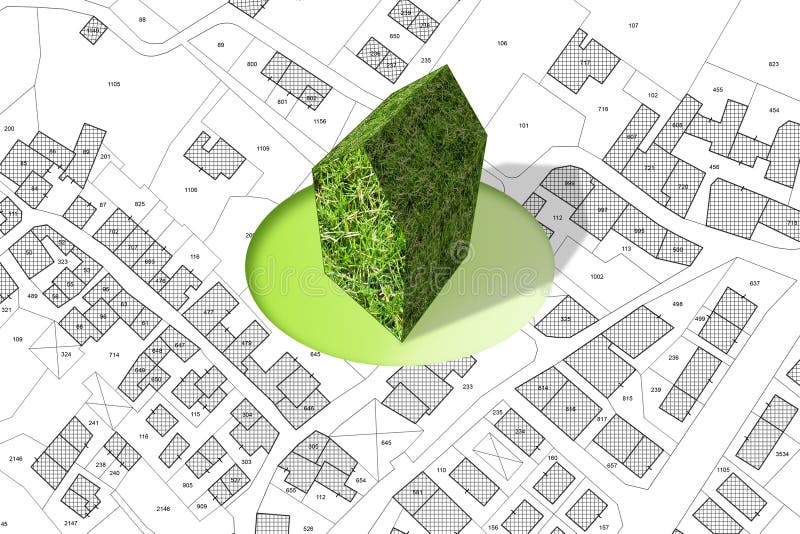 Imaginary City Map with a Green Building - the Architecture of the ...