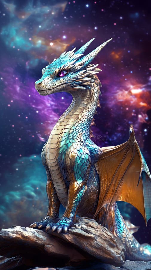 Imaginary Dragon, AI Generated Stock Illustration - Illustration of ...
