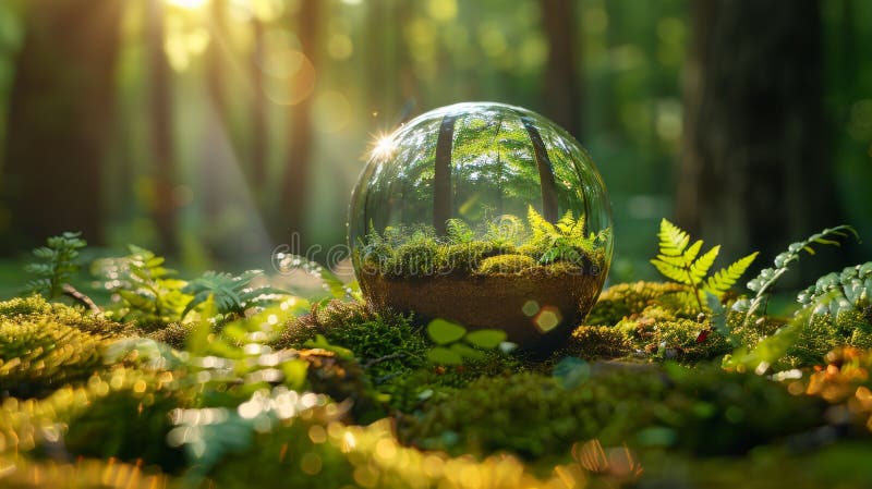 Imaginary Earth with Ferns and Sunlight - the Environment - Earth Day ...