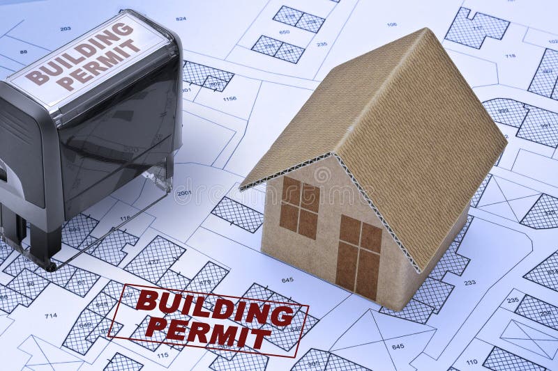 Imaginary General Urban Plan and Cadastral Map with Buildings Permit ...