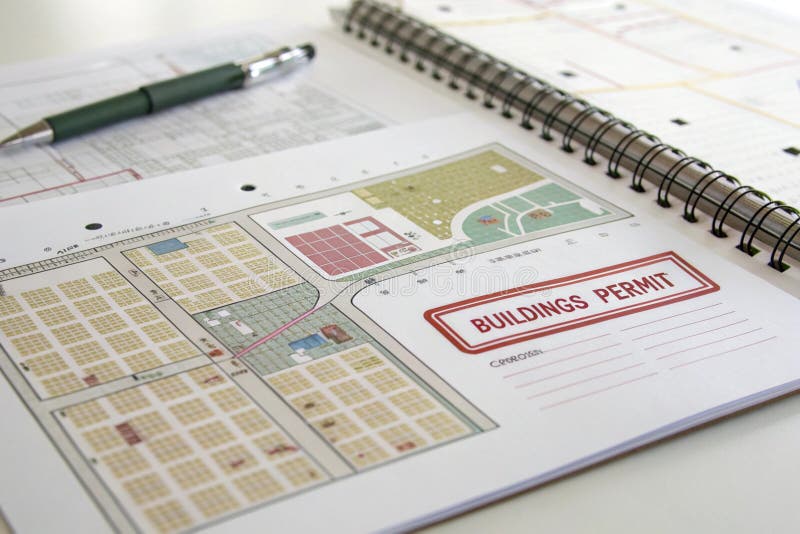 Imaginary General Urban Plan and Cadastral Map with Buildings Permit ...