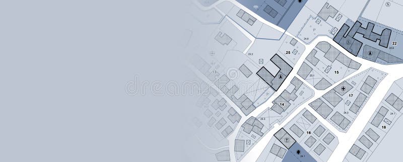 Imaginary General Urban Plan with Urban Destinations, Roads, Buildable ...