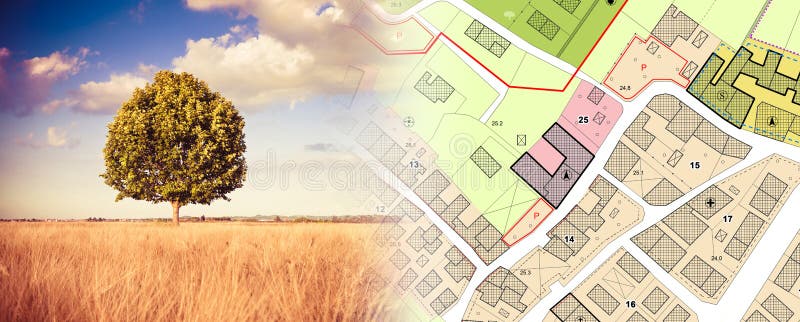 Imaginary General Urban Plan with Urban Destinations Roads, Buildable ...