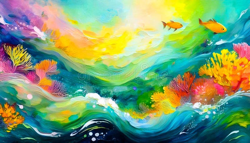 An Imaginary Image Showing Life in a River Bed with Sunshine in the ...