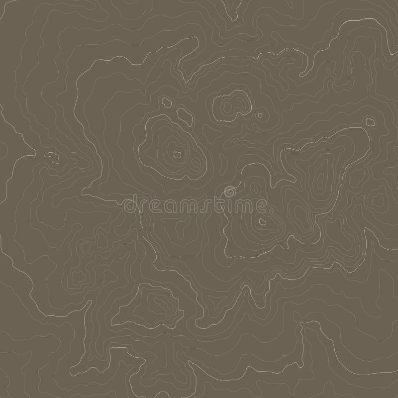 Imaginary Mountain Elevation Topography Map Stock Vector - Illustration ...