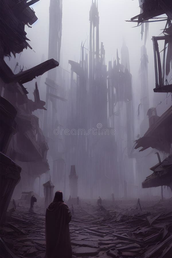 Imaginary Scene of the Savior of the World Stands in the Midst of the ...