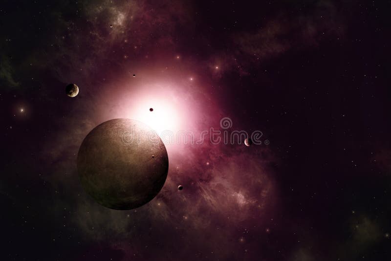 Imaginary Space Background stock illustration. Illustration of galaxy ...