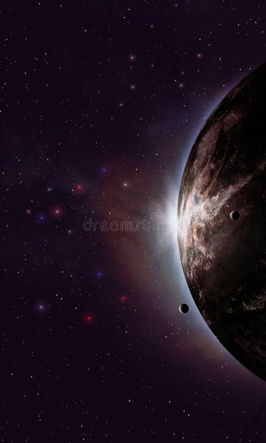 Imaginary Space Background stock illustration. Illustration of space ...