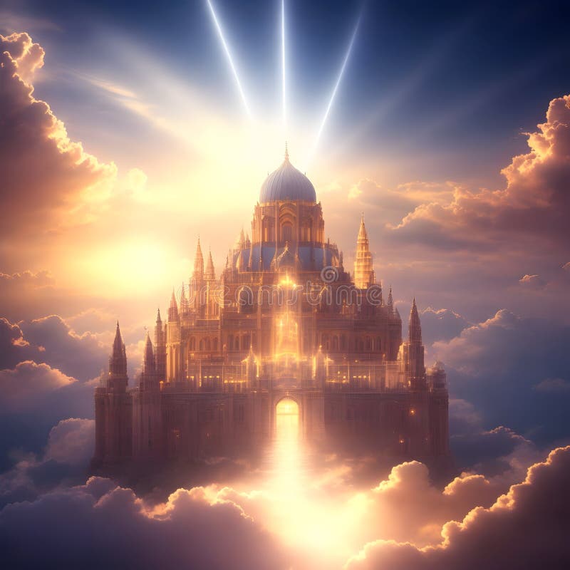 Imaginary Surrealistic Image of the Divine Heaven Where All Men Will ...