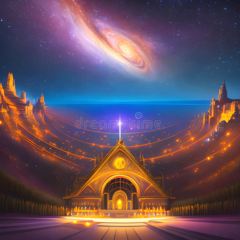 Imaginary Surrealistic Image of the Divine Heaven Where All Men Will ...