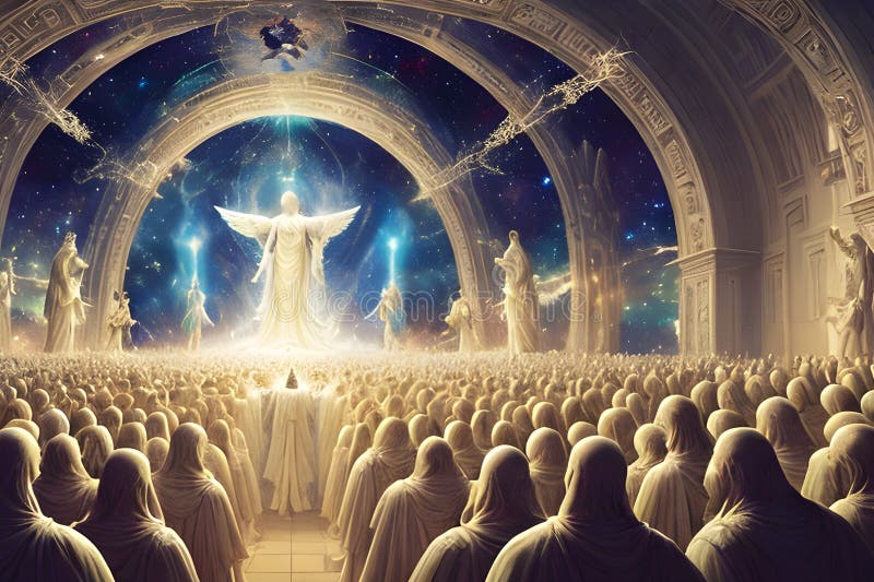 Imaginary Surrealistic Image of the Divine Heaven Where All Men Will ...