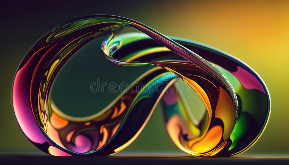 Imagination. Colored Translucent Glass Stock Illustration ...