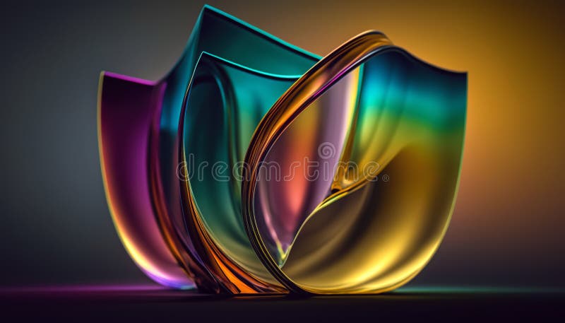 Translucent Colored Glass Buddha Blesses Stock Illustration ...
