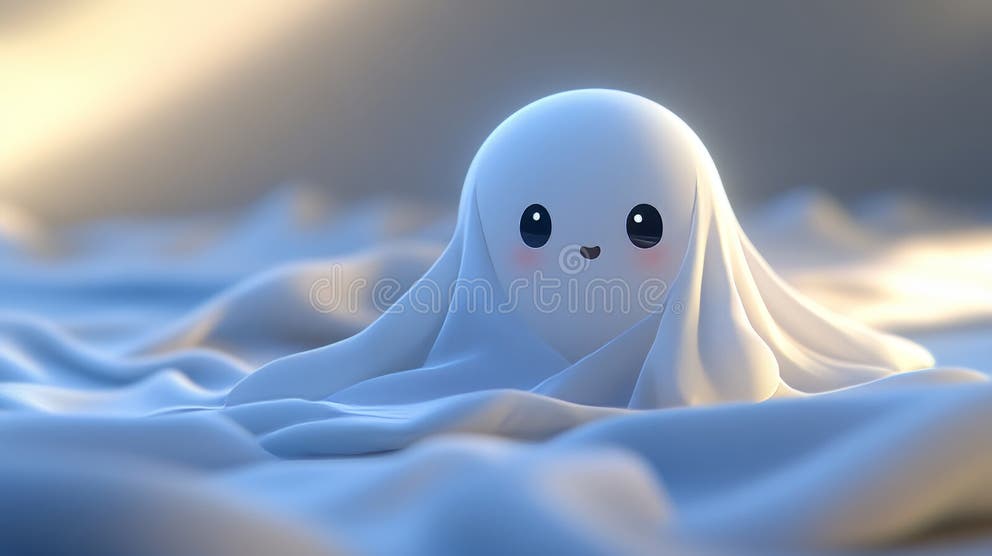 Imagination of a Ghost on a White Sheet. Halloween. Ectoplasm is Used ...