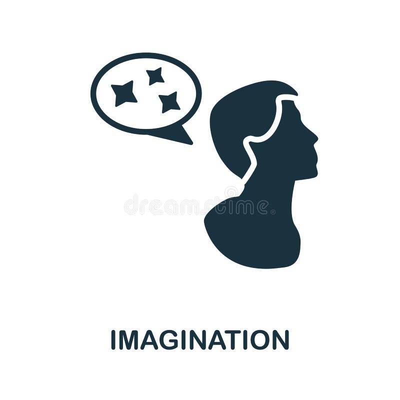 Imagination Icon. Monochrome Sign from Creative Learning Collection ...