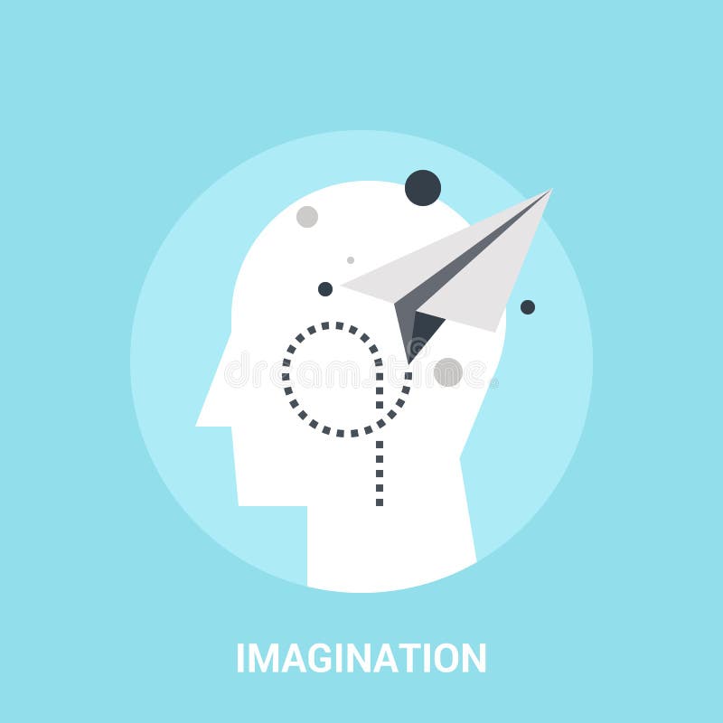 Imagination and Mind Power stock vector. Illustration of development ...