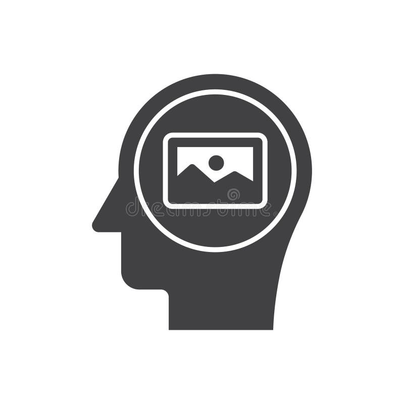 Imagination icon stock illustration. Illustration of head - 376041151
