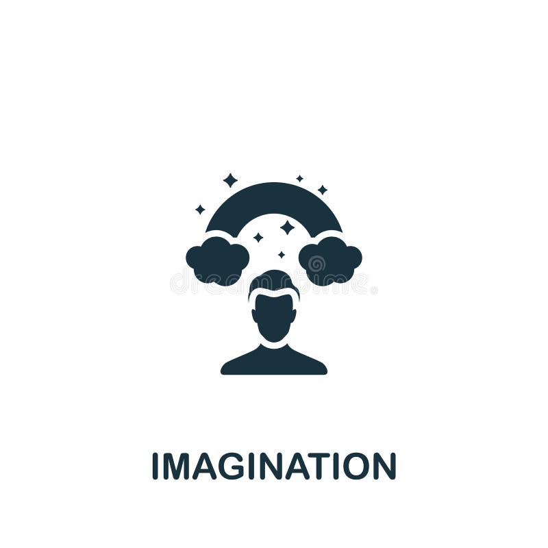 Imagination Icon. Monochrome Simple Icon for Templates, Web Design and ...
