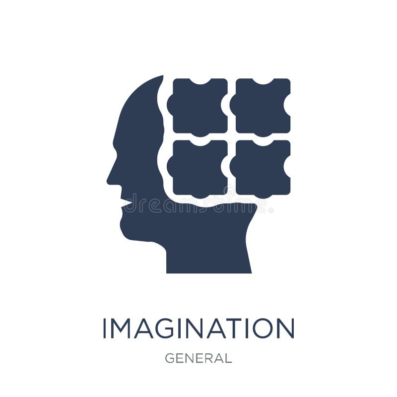 Imagination Icon. Trendy Flat Vector Imagination Icon on White B Stock ...