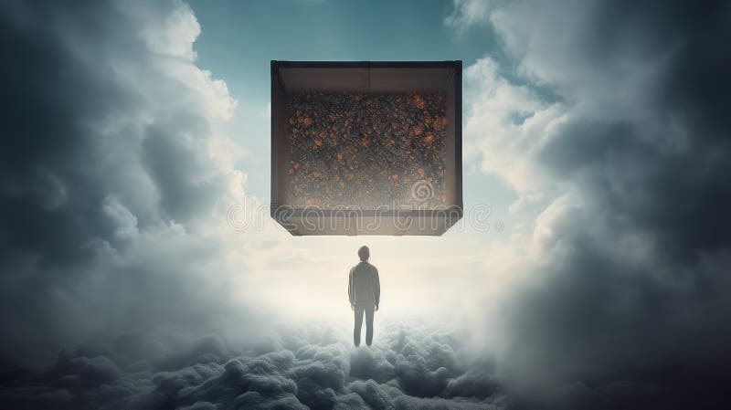 Imagination think out of stock illustration. Illustration of progress ...