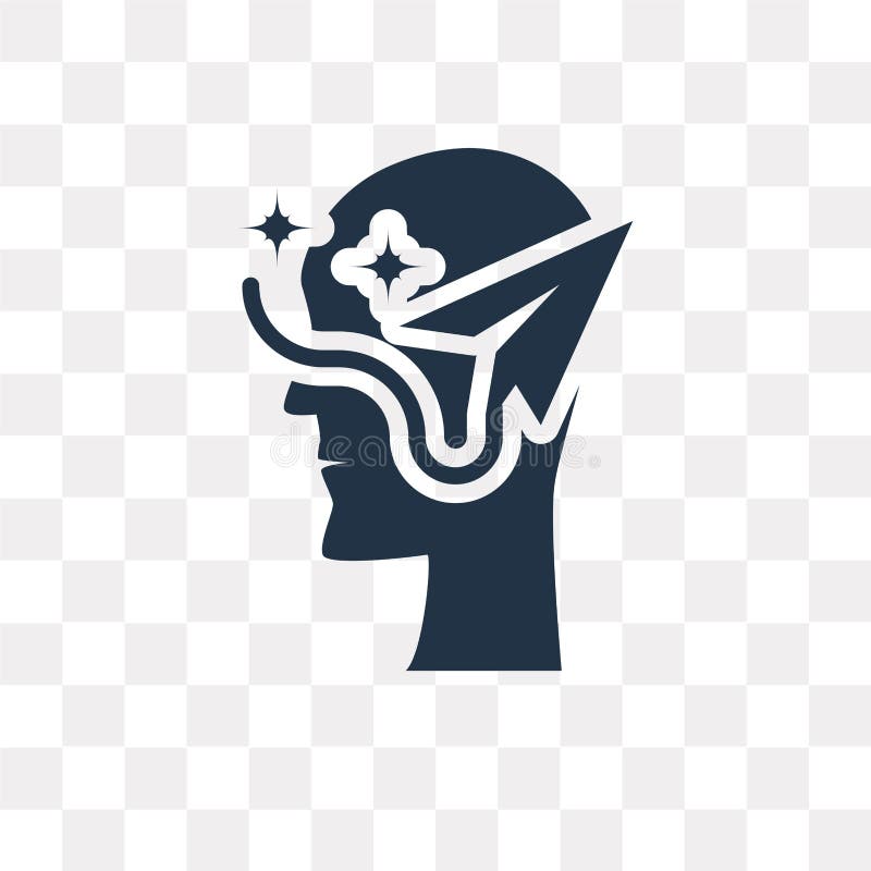 Imagination Vector Icon Isolated on Transparent Background, Line Stock ...