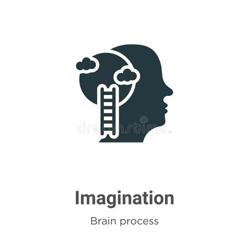 Imagination Vector Icon on White Background. Flat Vector Imagination ...