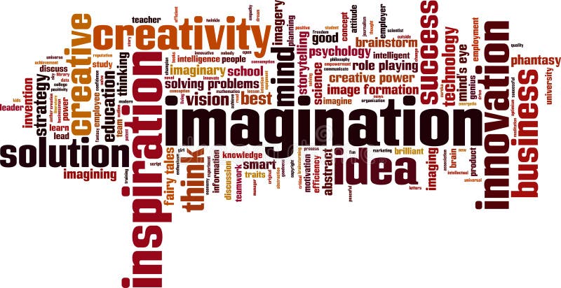 Imagination word cloud stock vector. Illustration of idea - 148893544