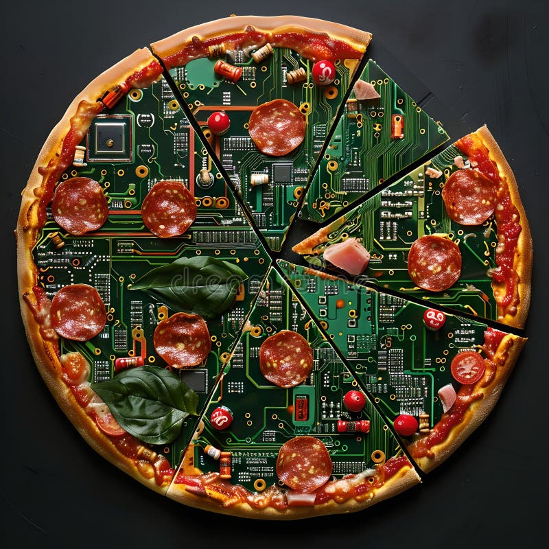 Creative Fusion of Food and Technology. Conceptual Art Combining a ...
