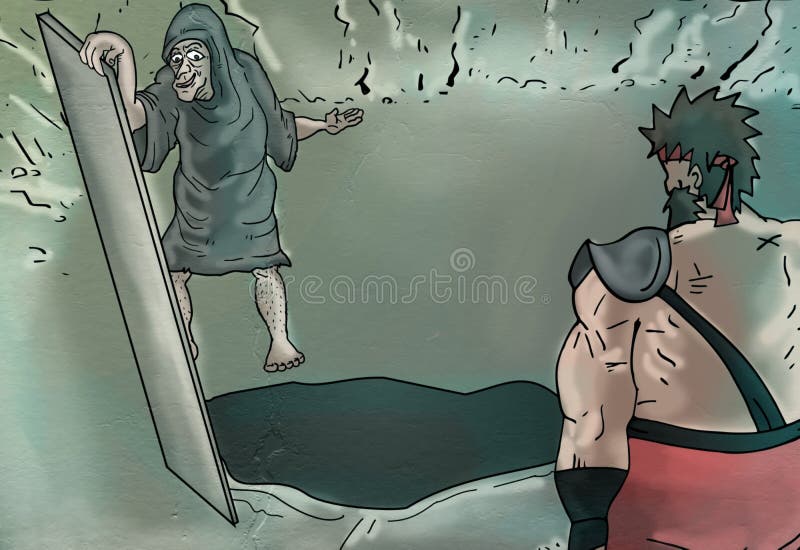 Imaginative Cartoon Characters Drawing by Hand Stock Illustration ...