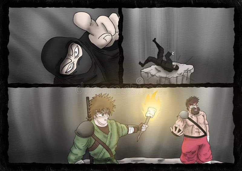 Imaginative Cartoon Characters Drawing by Hand Stock Illustration ...