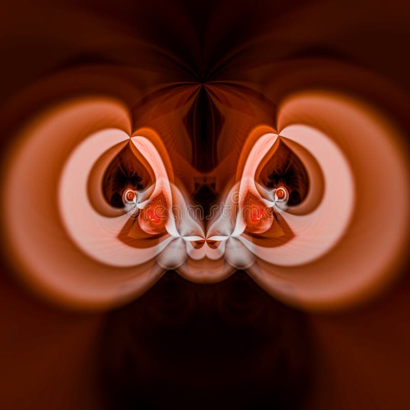 Imaginative Colored Abstract Faces, Eyes As a Twirl Illustration Stock ...