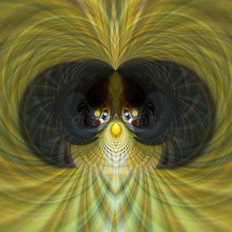 Imaginative Colored Abstract Faces, Eyes As a Twirl Illustration Stock ...