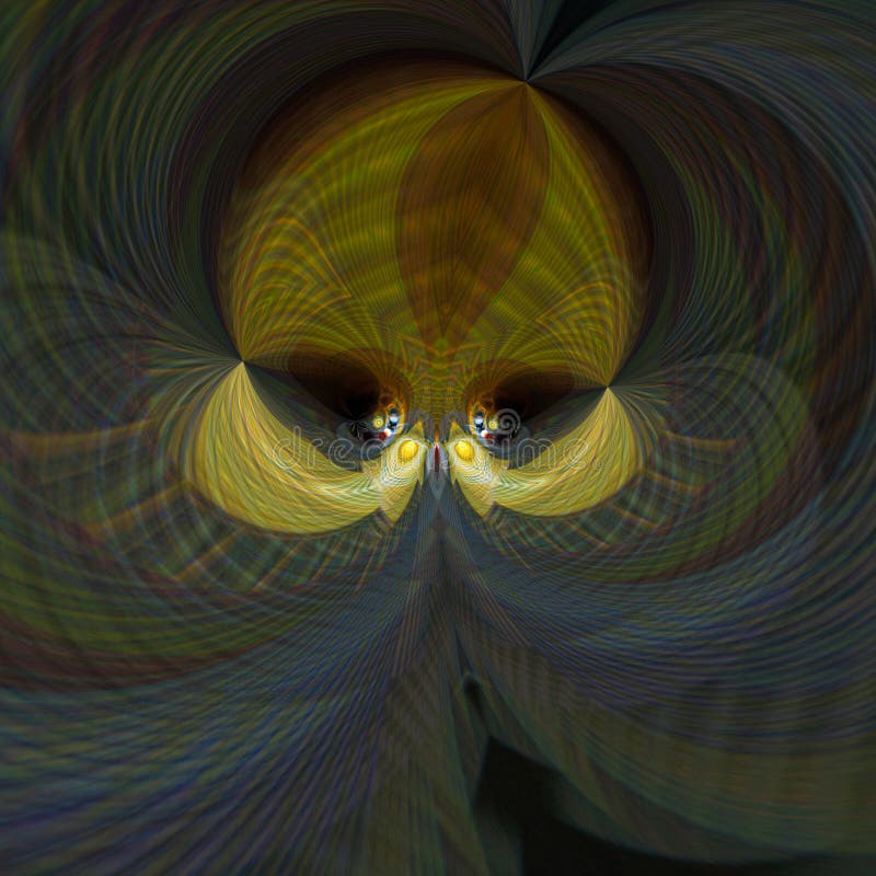 Imaginative Colored Abstract Faces, Eyes As a Twirl Illustration Stock ...